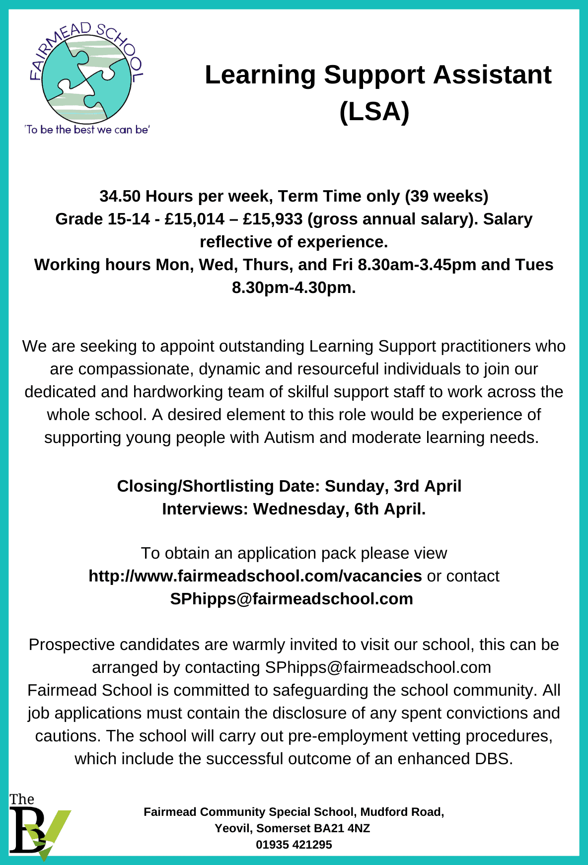 Learning Support Assistant (LSA) | Fairmead Community Special School ...