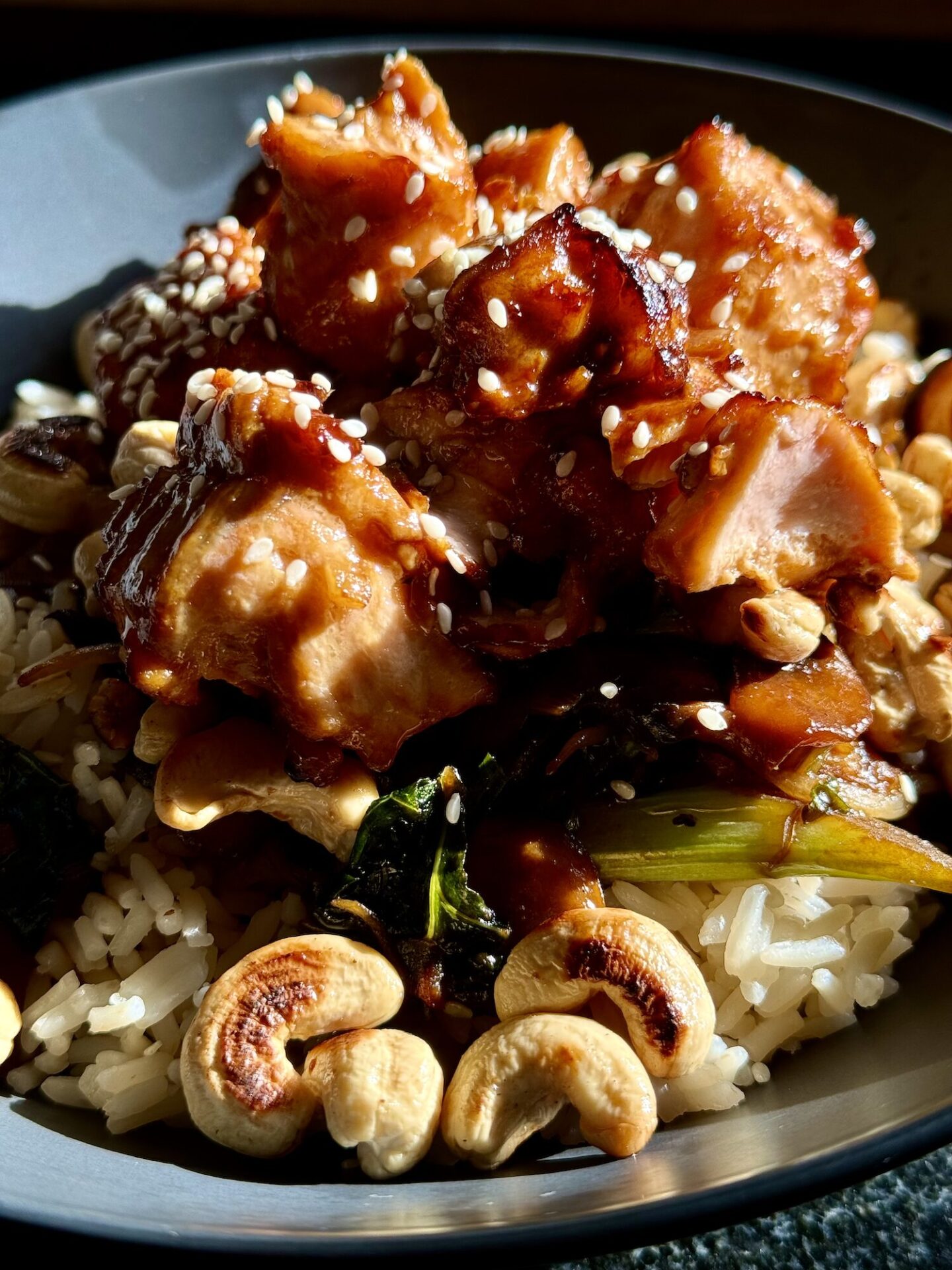 Salmon teriyaki bites - The BV